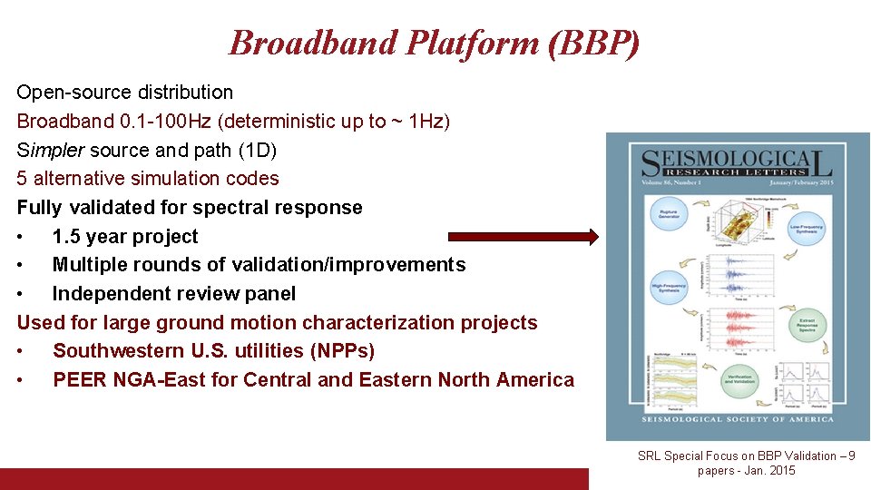 SCEC groundmotion simulation platforms Seismic band mantle waves