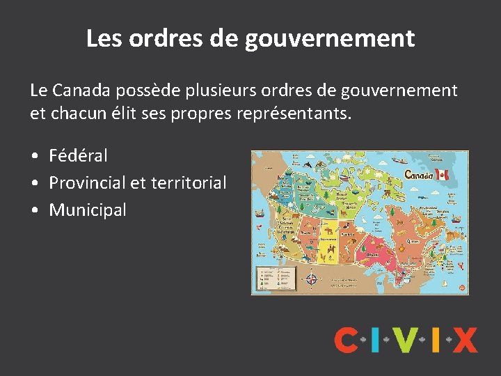 Diapositives 7 B Les ordres de gouvernement Comment