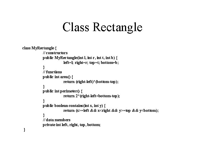 Are They Accessible class B private int a