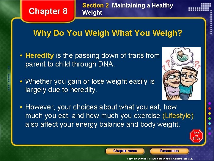 Chapter 8 Section 1 Food and Your Body