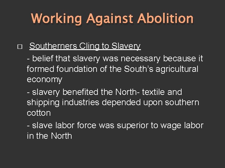 CHAPTER 8 Reform The Antislavery Movement By 1830