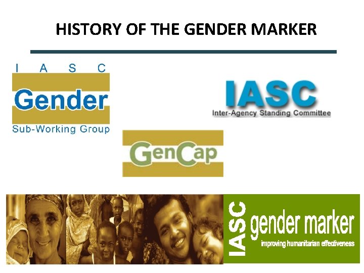 THE GENDER MARKER INTERAGENCY BRIEFING SESSION Facilitators Name