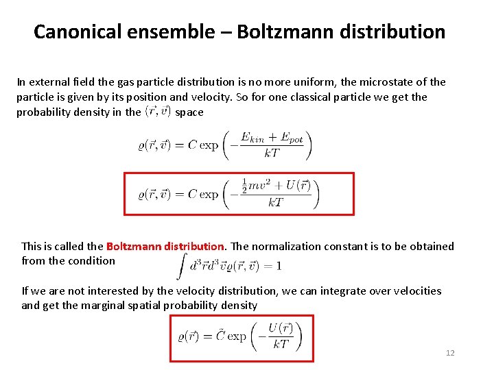 Microcanonical ensemble calculations so the mean pressure will