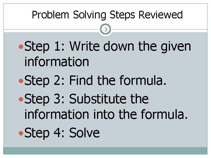 Thermochemistry Problems 1 Dealing with Heat TCIS Style