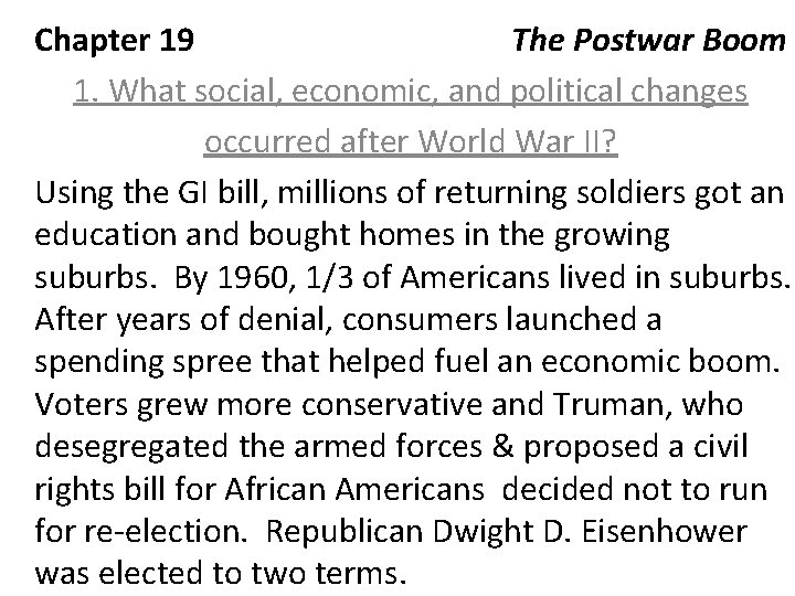 Decades of Change GI Bill of Rights Baby