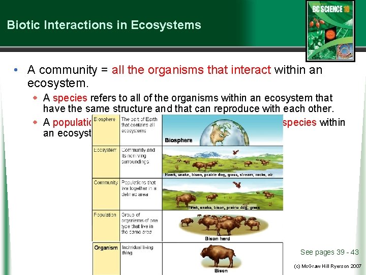 1 2 Ecosystems Each biome is divided into