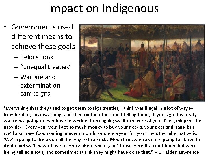 Immigrations impact on Indigenous People Modern Nations IB
