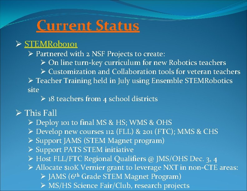 STEM Robotics Vision Full Spectrum of Students in