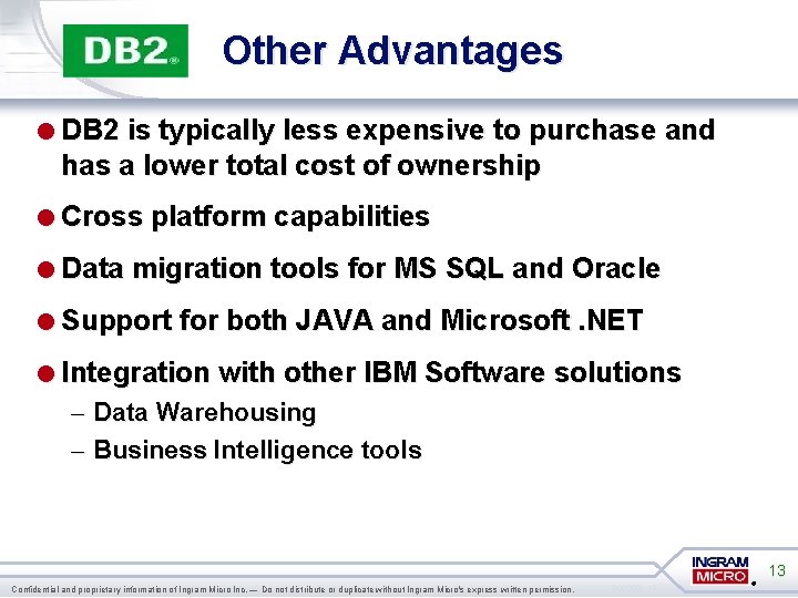 IBM DB 2 Discovering the Possibilities Michael Gunzelmann