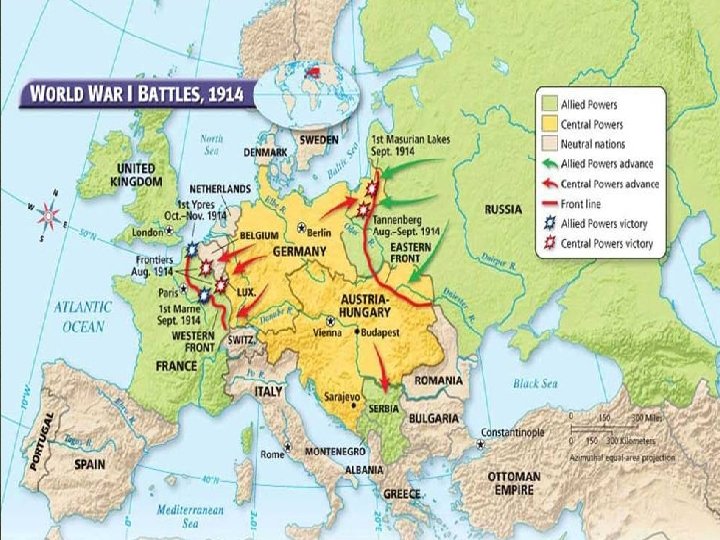 Major Battles of WWI Canada made major contributions