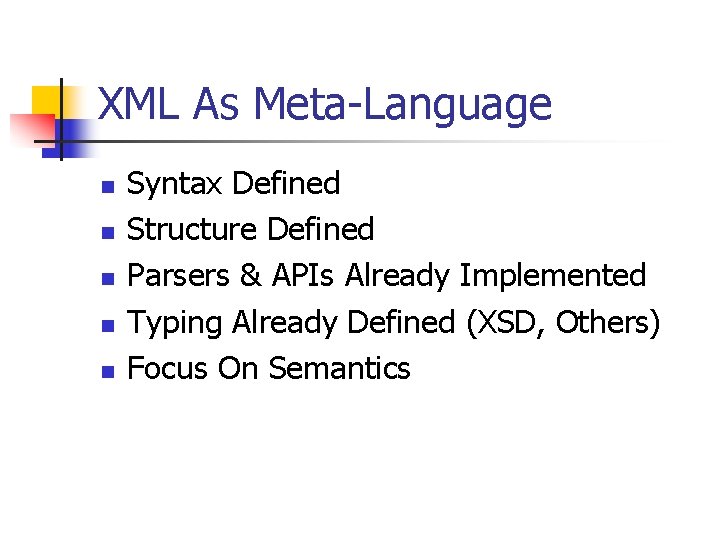 Declarative Languages With XML Michael D Thomas mdthomasibiblio