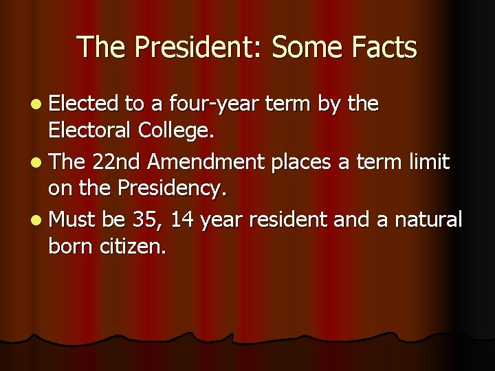 PRESIDENTIAL HATS The many jobs of the President