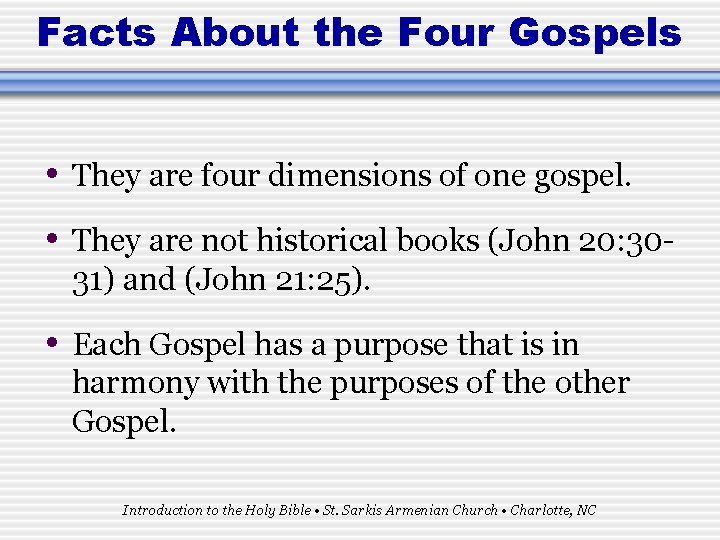 An Introduction to the Holy Bible St Sarkis