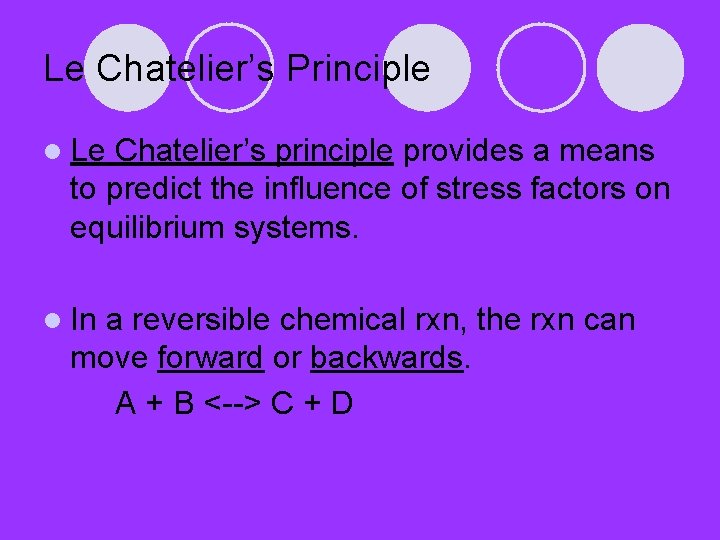 Chapter 17 and 18 Energy and Equilibrium Energy