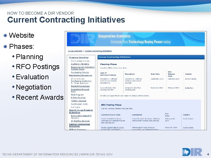 How to Become a DIR Vendor Learn How