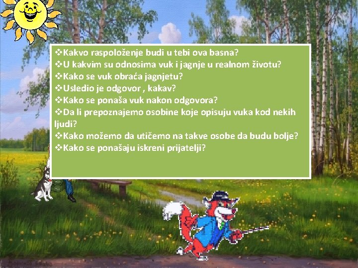 Narodna basna Vuk i jagnje Anka Rai Tip