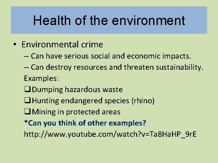 Unit 17 Health social and environmental responsibility Wellbeing