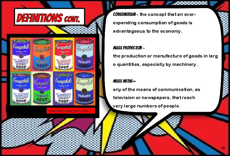 Introduction Pop Art was brash young and fun