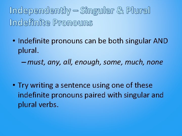 SUBJECT VERB AGREEMENT Grade 8 Copyright 2014 by