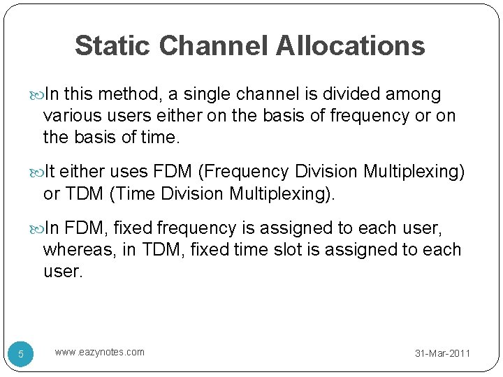 Medium Access Control Sublayer Gursharan Singh Tatla mailmegursharansingh