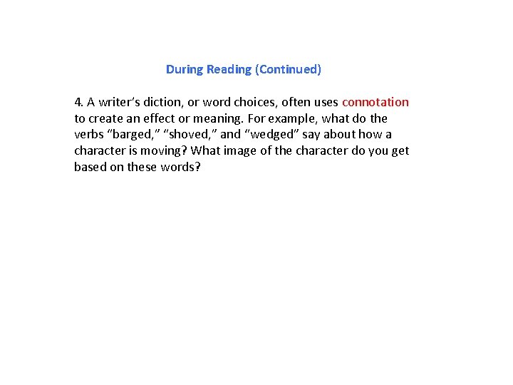 Learning Targets 1 Make inferences about a character