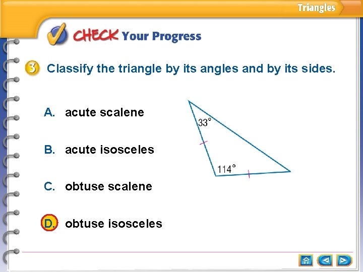 Main Idea and New Vocabulary Key Concept Angles