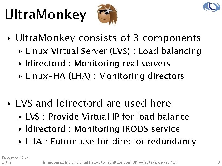 KEK HIGH ENERGY ACCELERATOR RESEARCH ORGANIZATION High Availability