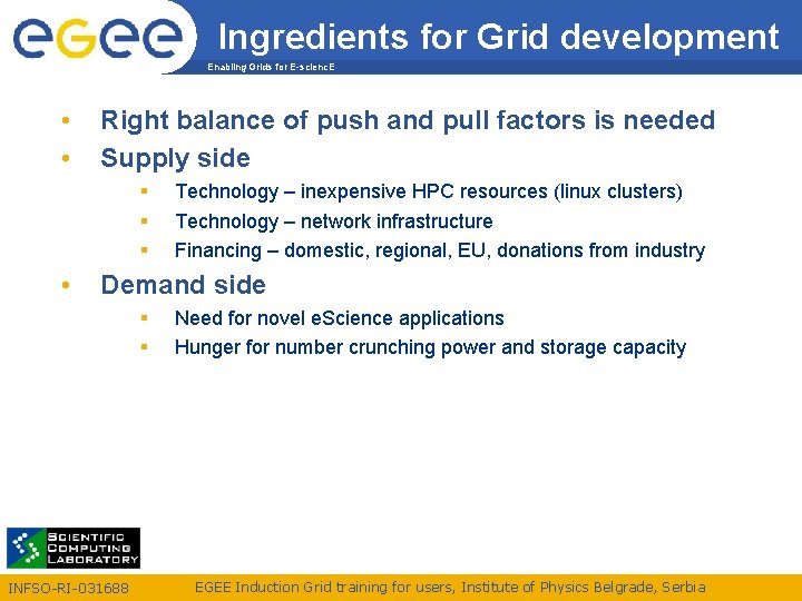 Enabling Grids for Escienc E Introduction to cluster