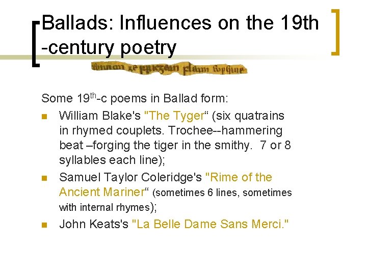 Medieval Lyrics and Ballads Behind their Apparent Simplicity
