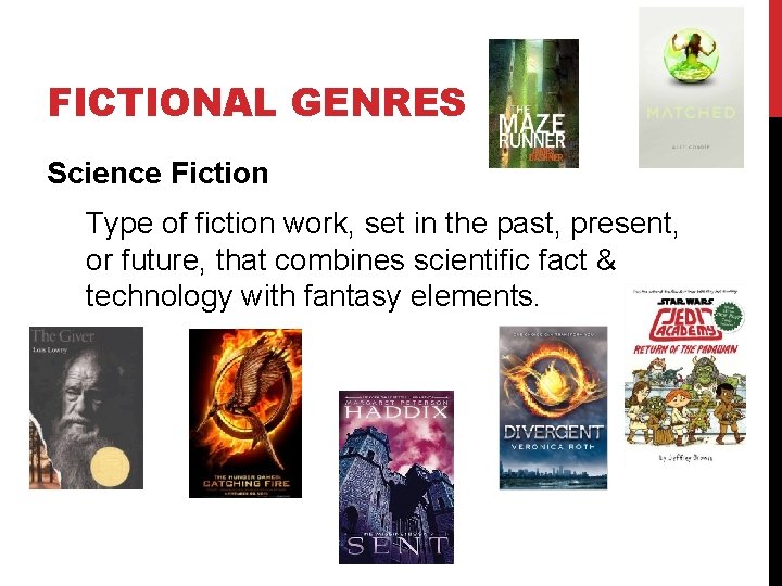 LITERARY GENRES WITH MRS BAKER ESSENTIAL QUESTIONS How