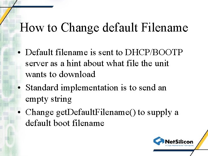 NETOS Bootloader Overview Requirements How to Build How