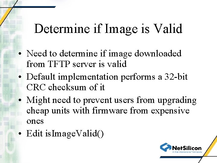 NETOS Bootloader Overview Requirements How to Build How