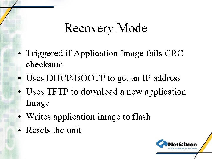 NETOS Bootloader Overview Requirements How to Build How