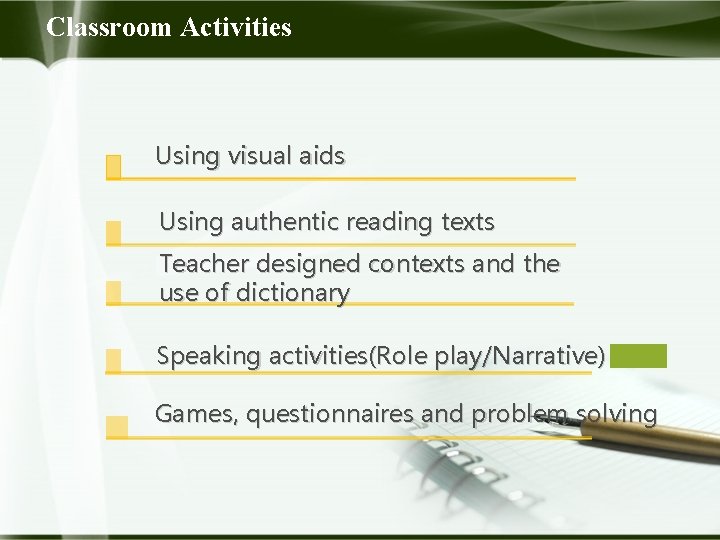 A guide to teaching and learning vocabulary LOGO