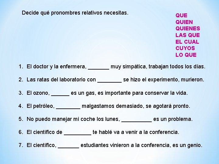 Los Pronombres Relativos Qu es un pronombre relativo