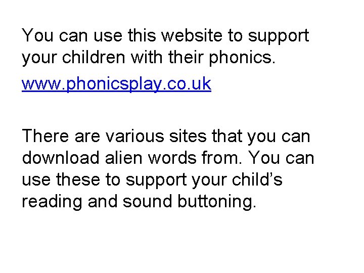 Year 1 Phonics check briefing Tuesday 24 th