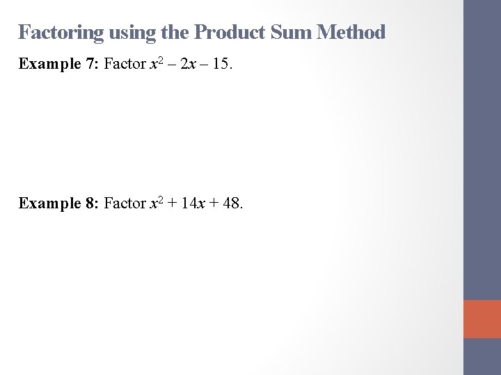 Section 4 3 Notes Solving Quadratic Equations by