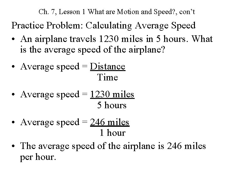 Chapter 7 Motion Applied Lab Physics Mrs Campbell