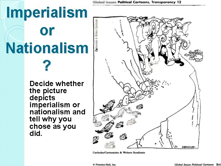 Imperialism Be able to define the following Imperialism