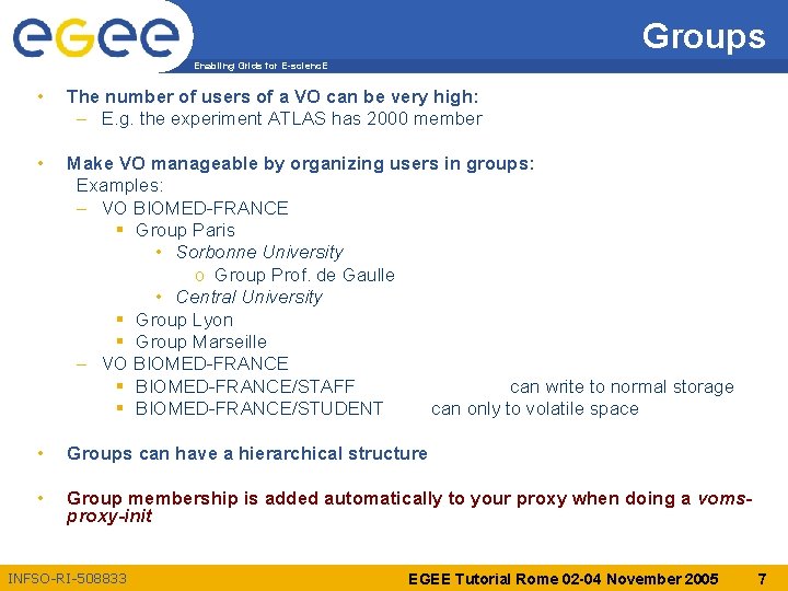 Enabling Grids for Escienc E Installing a g