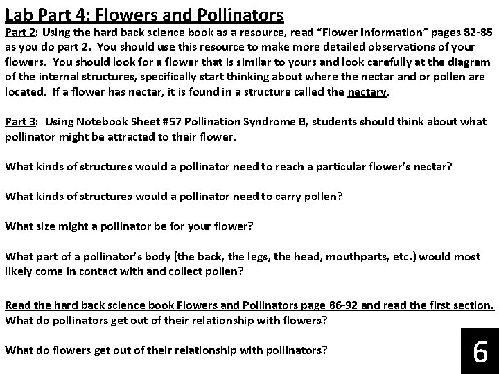 Plants Week 9 Booklet Living vs NonLiving Foss