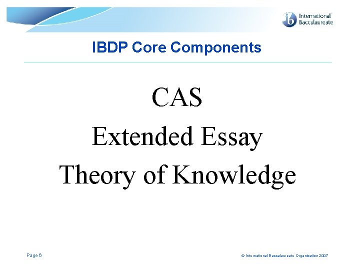 Diploma Programme The unique benefits of the DP