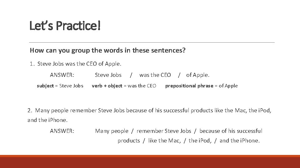 Increase Your Reading Comprehension BY GROUPING WORDS TOGETHER