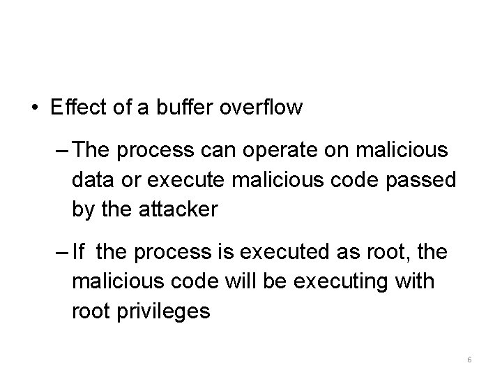 Chapter 3 4 Buffer Overflow Attacks What is