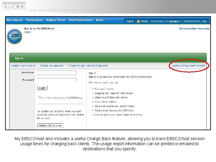 My EBSCOhost Tutorial support ebsco com Welcome to