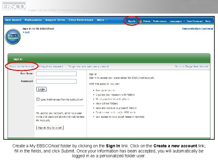 My EBSCOhost Tutorial support ebsco com Welcome to