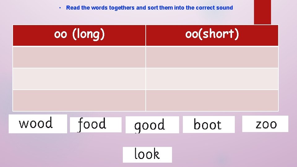 Do recap before each lesson notes in blue