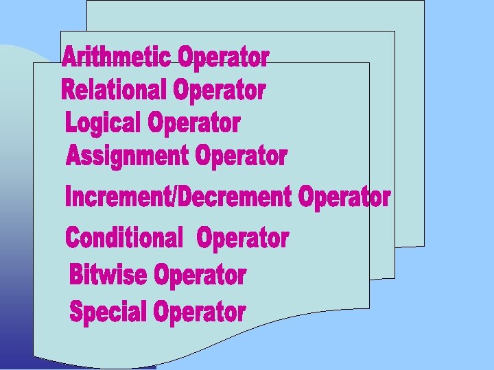 SRMMCA Session Objectives Explain 8 Types of Operators SRMMCA Session Objectives Explain 8 Types of Operators