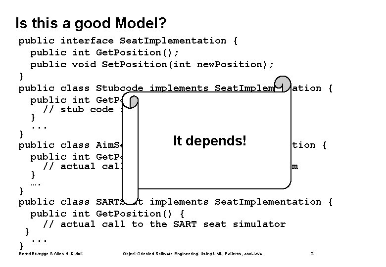 Using UML Patterns and Java ObjectOriented Software Engineering