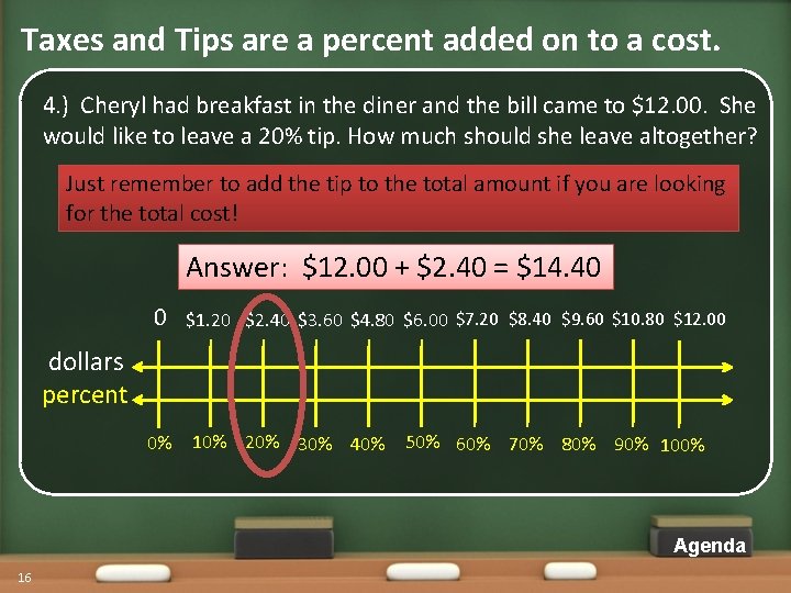Solving Percent Problems with a Double Number Line
